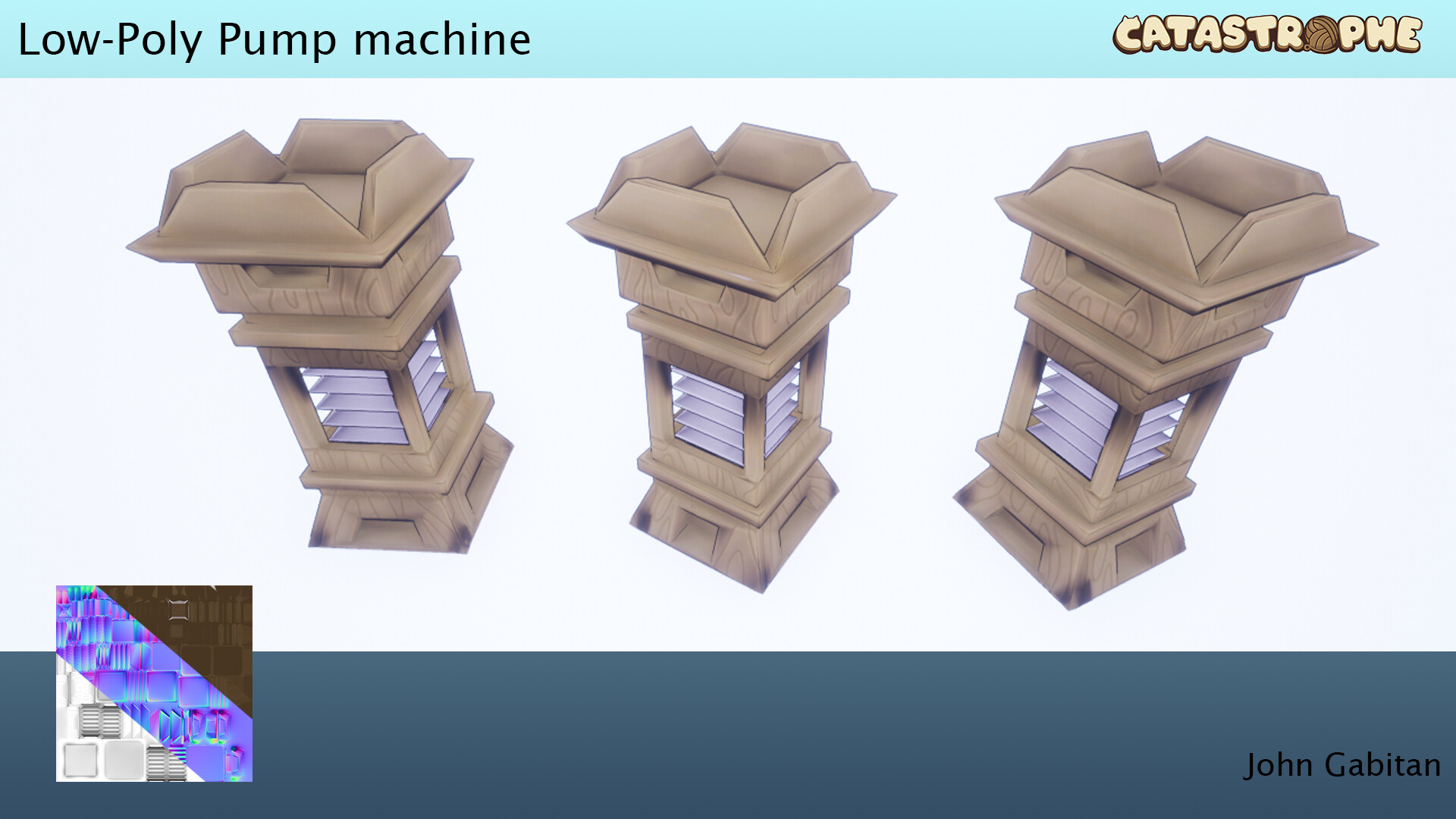 ArtStation - Low-poly Pumping machine