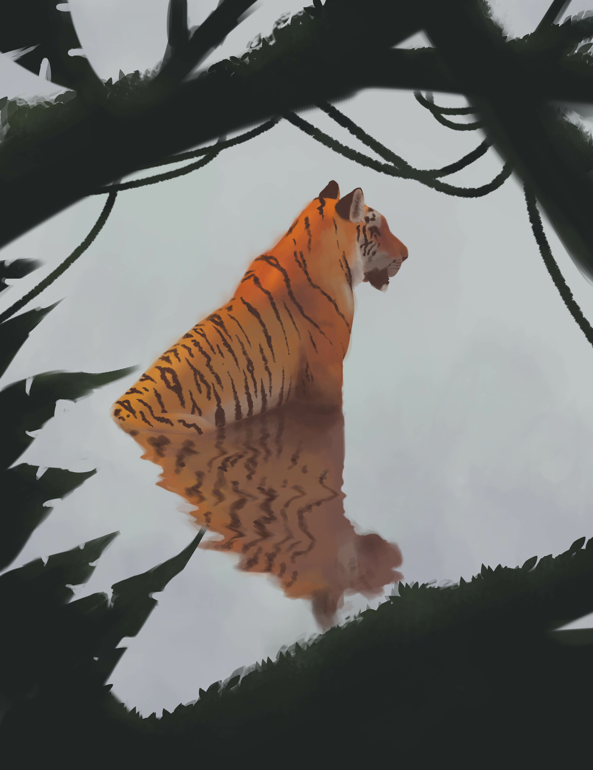 ArtStation - Chilling Tiger