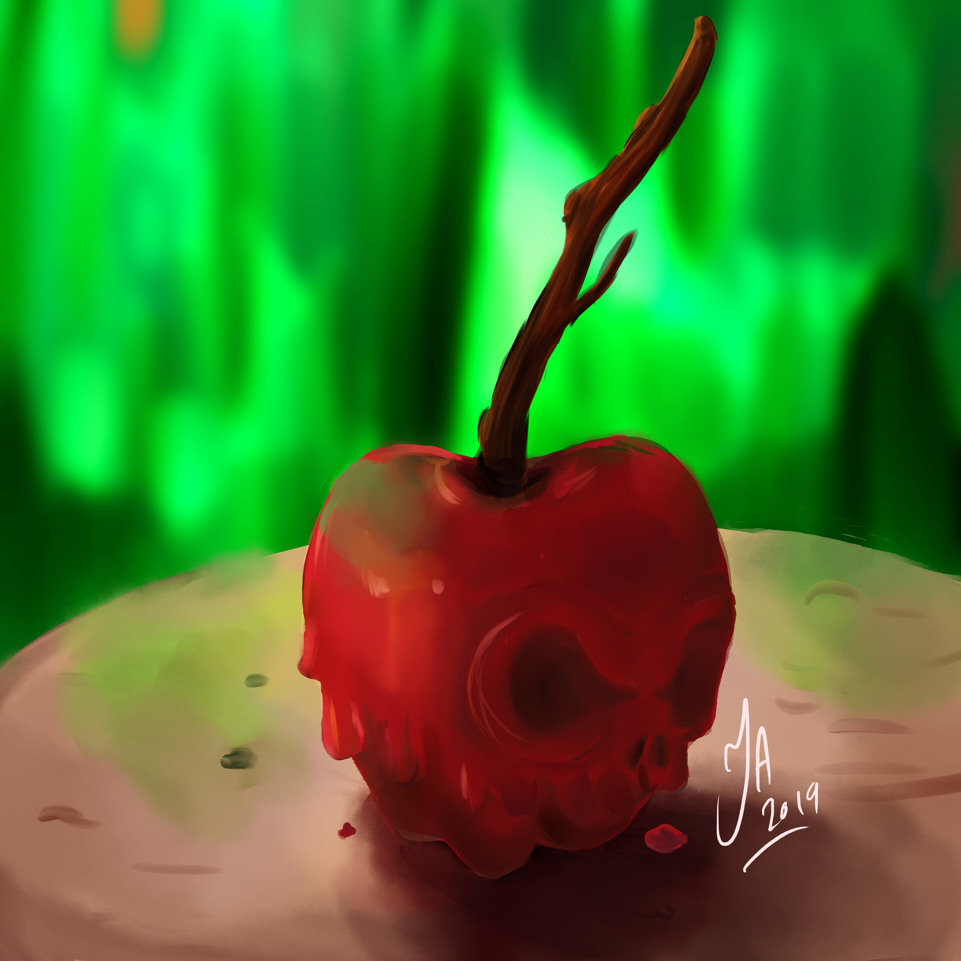 ArtStation - Halloween Apple
