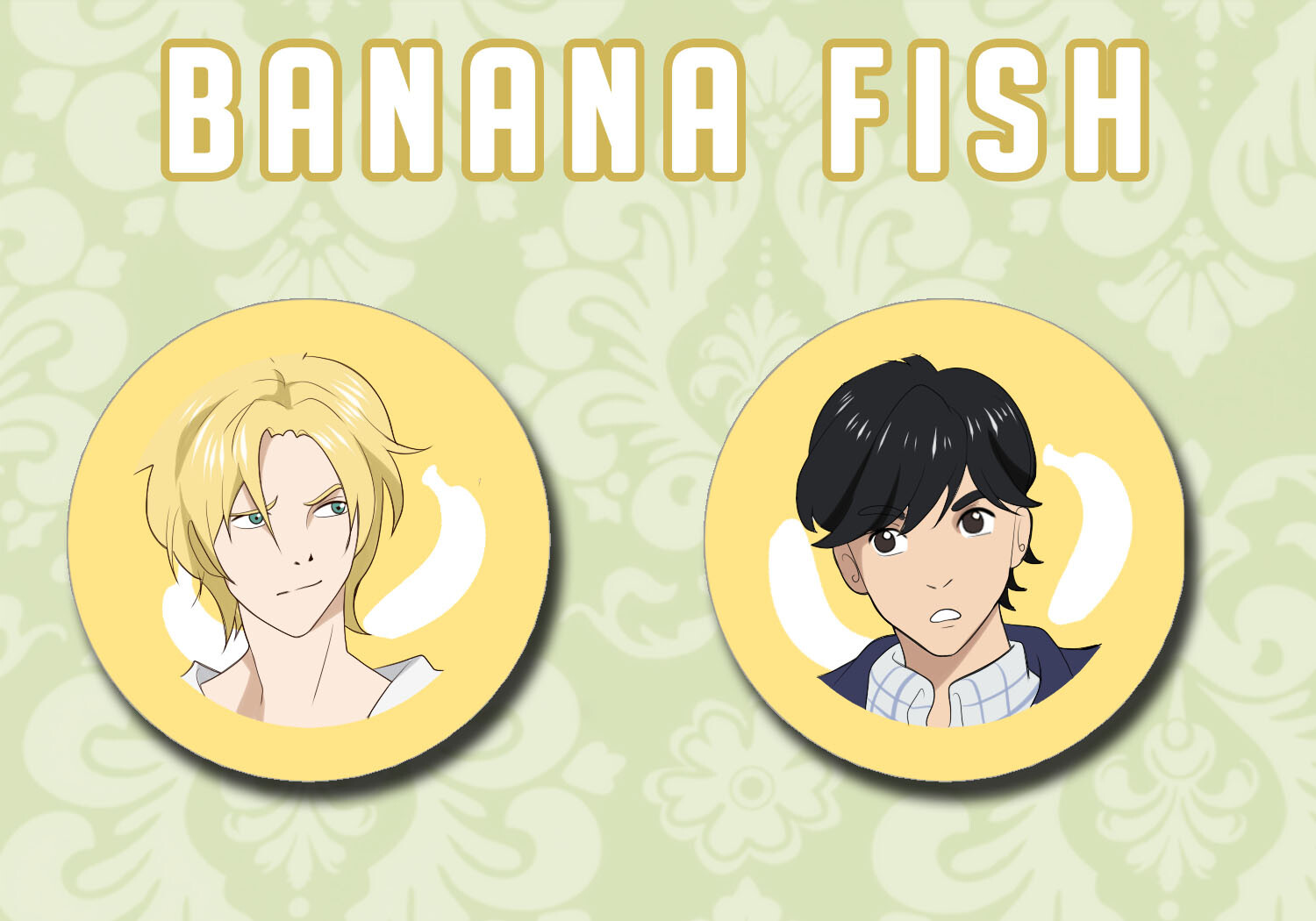 Ototobo - Banana Fish Button Set