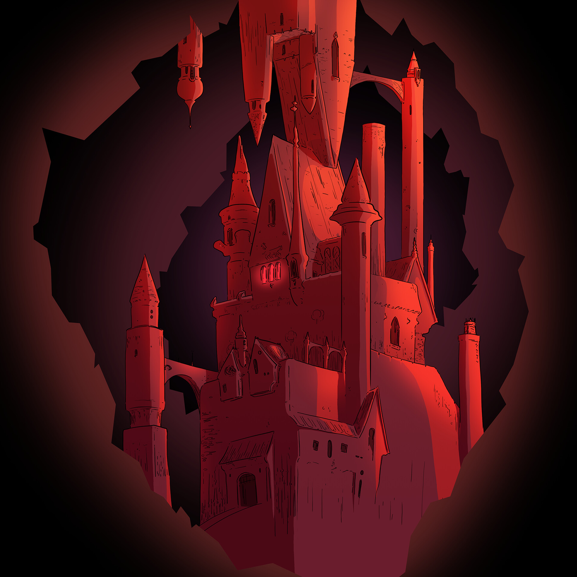 ArtStation - Red Cave