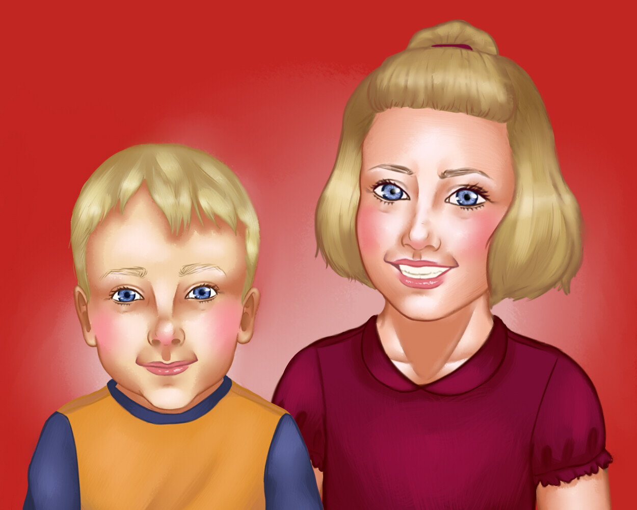 ArtStation - Sibling Portraits - 2017