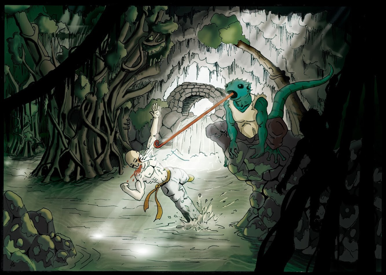 ArtStation - 006 - Mana Earth - Swamp (colors by Ijuh)