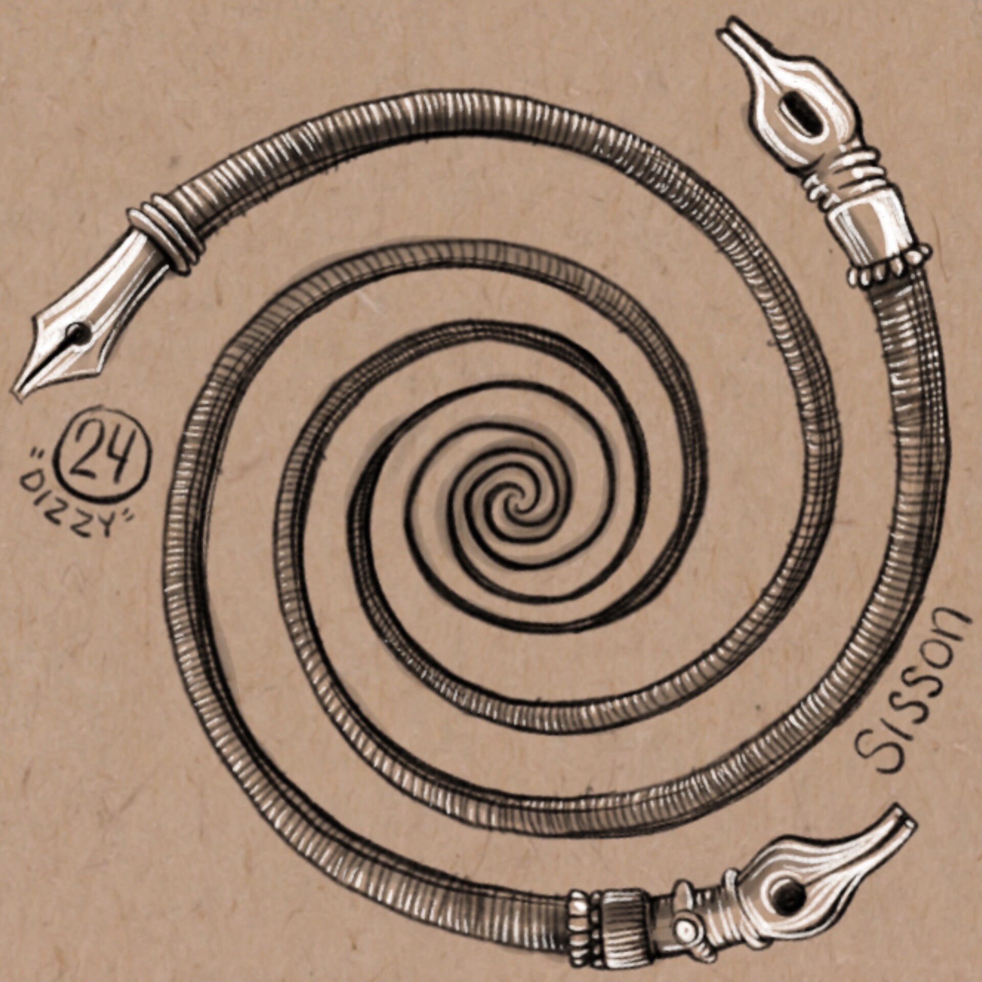 ArtStation - Inktober Day 24 - Dizzy