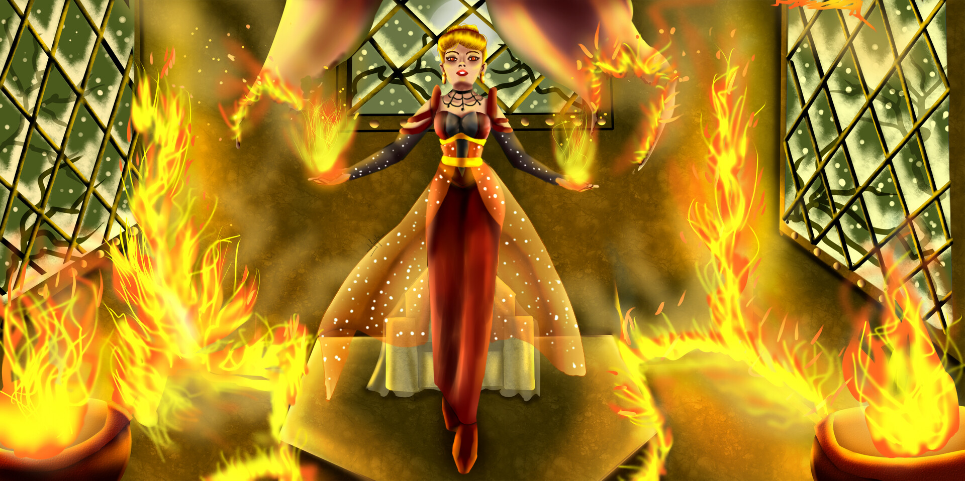 ArtStation - Fire Princess Cinderella