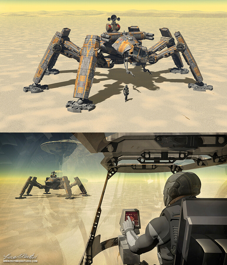 ArtStation - Crab tank concept design