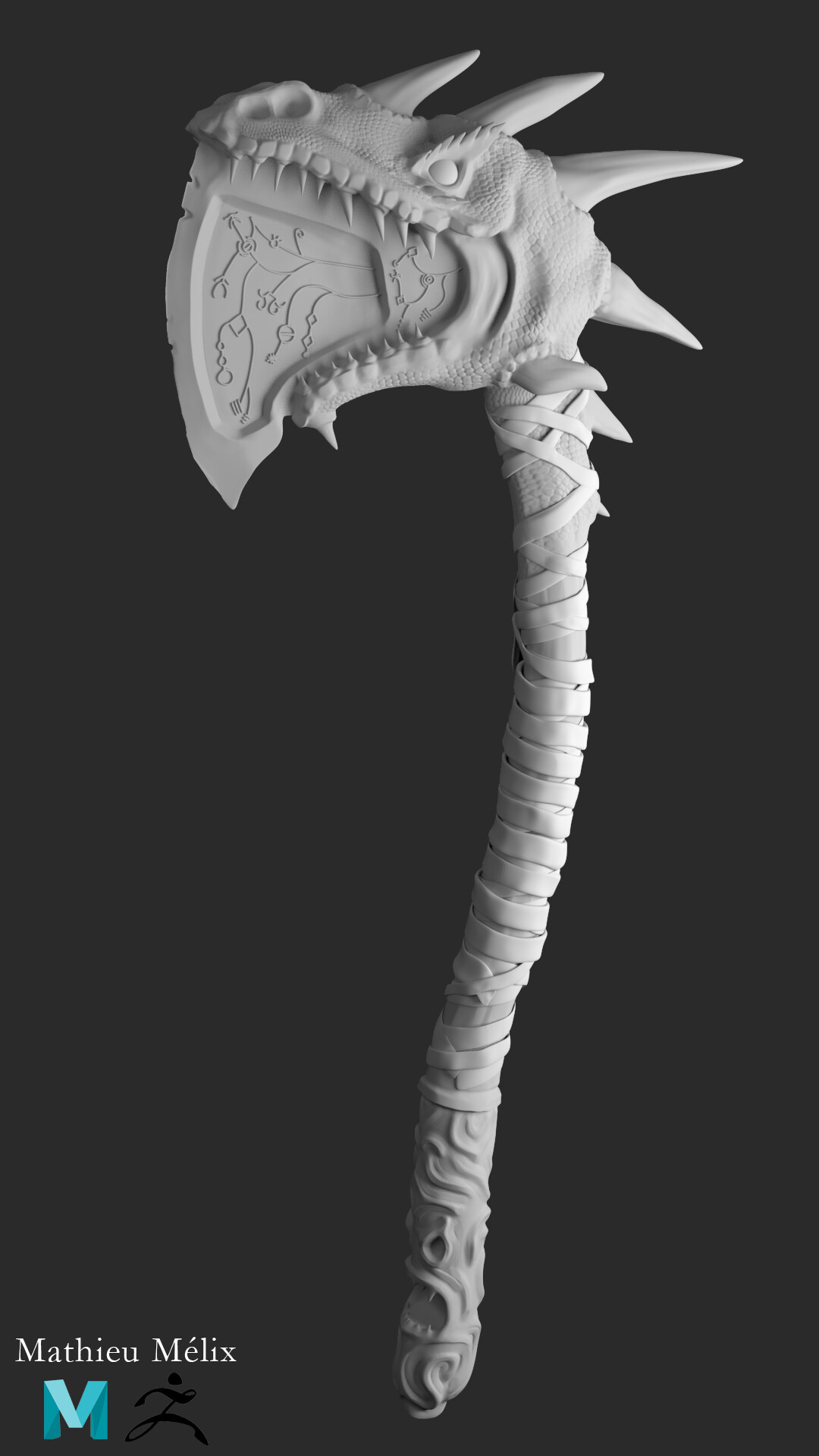 ArtStation - Dragon axe