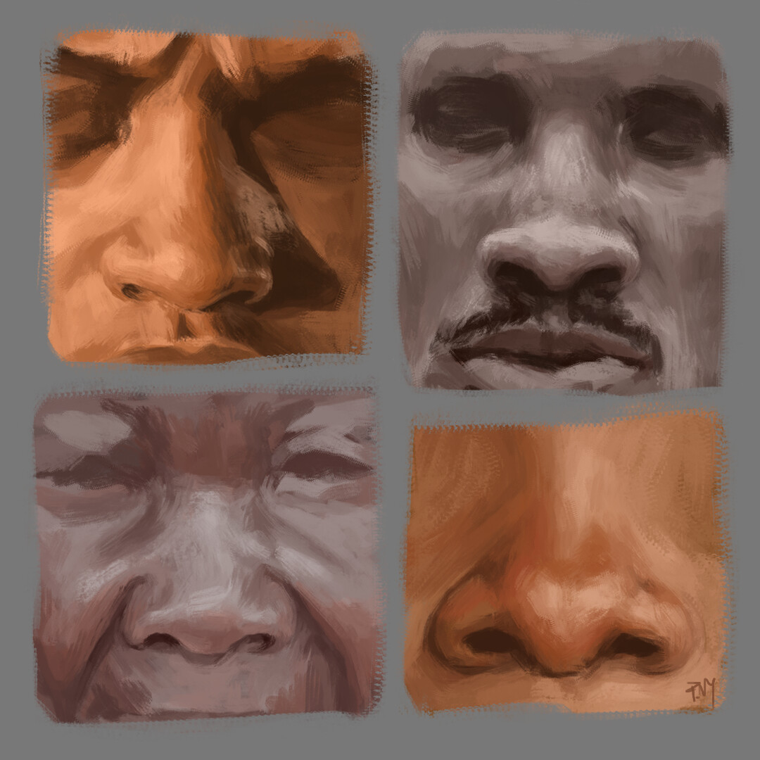 ArtStation - African nose study with #pexels.