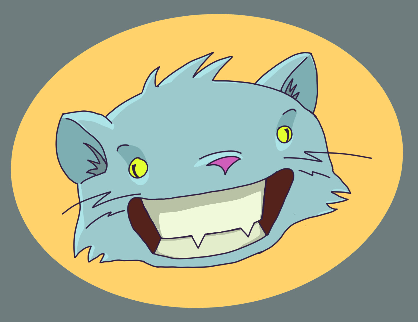 ArtStation - Cartoon Cat Head Design