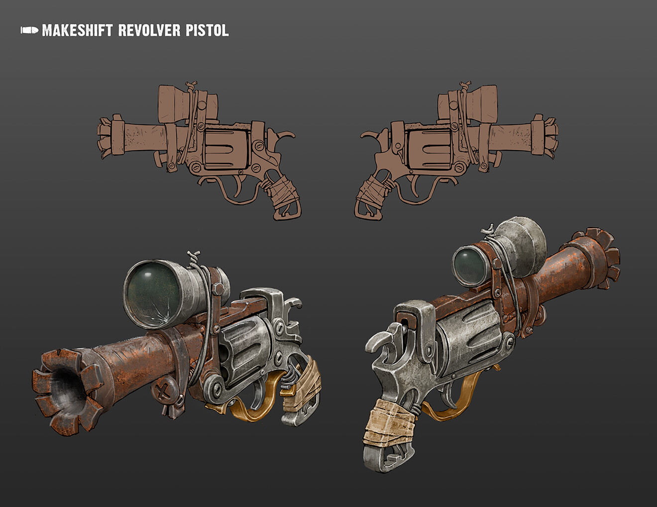 Mauricé Risulmí - Stylized Post-apocalyptic Weapons