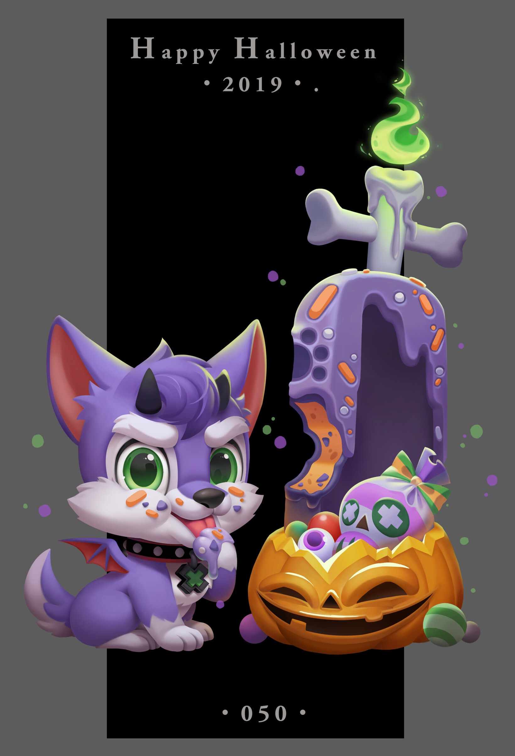 ArtStation - 100 character project--050. Demon Puppy