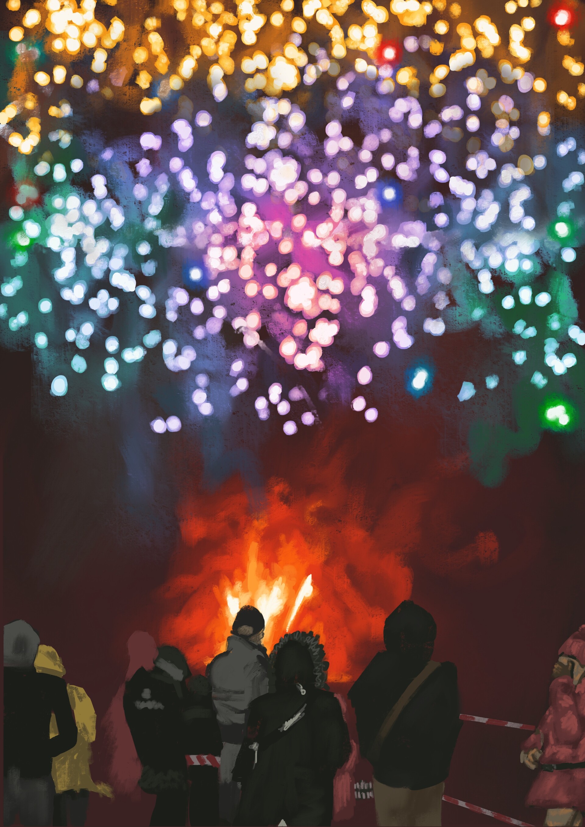 ArtStation - HUEVEMBER 2019 fireworks