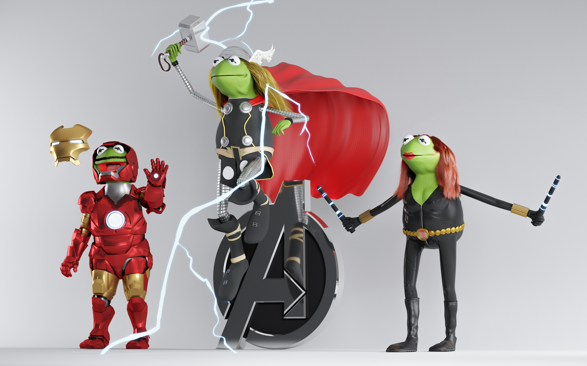 El gato Loco - Kermit fanart