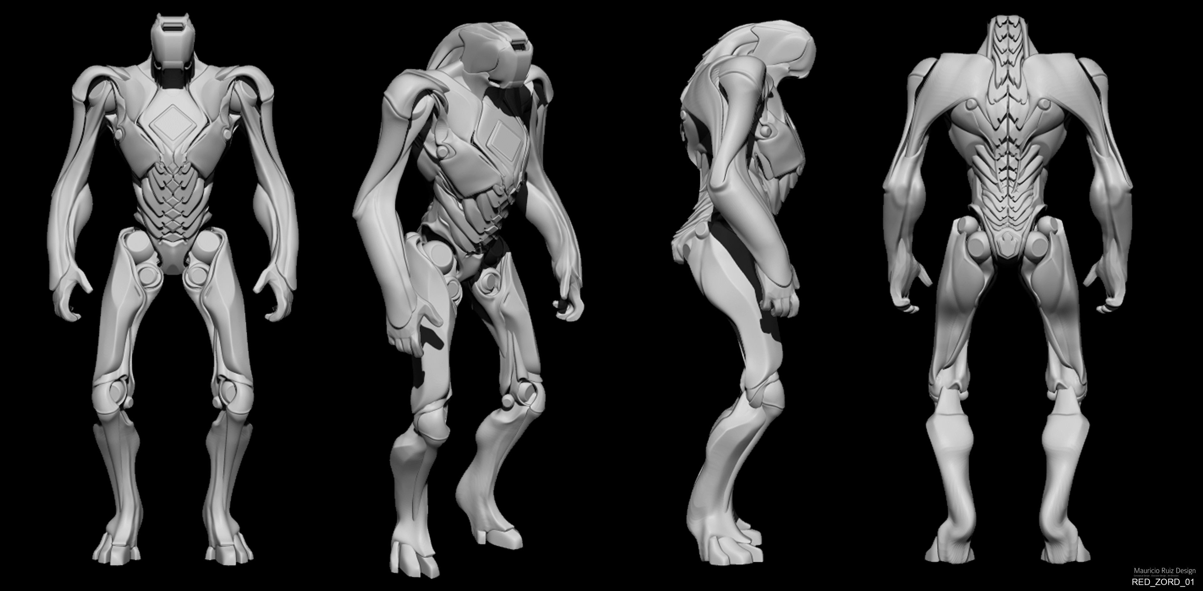 Mauricio Ruiz Design - Power Rangers - Red Zord