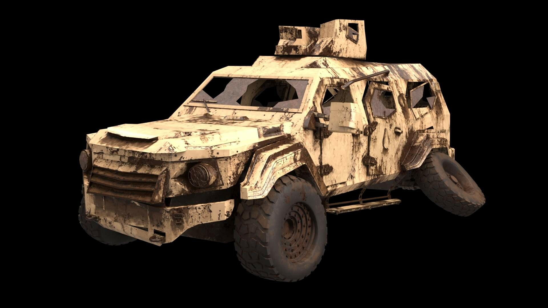 ArtStation - Damaged Terradyne Gurkha LAPV