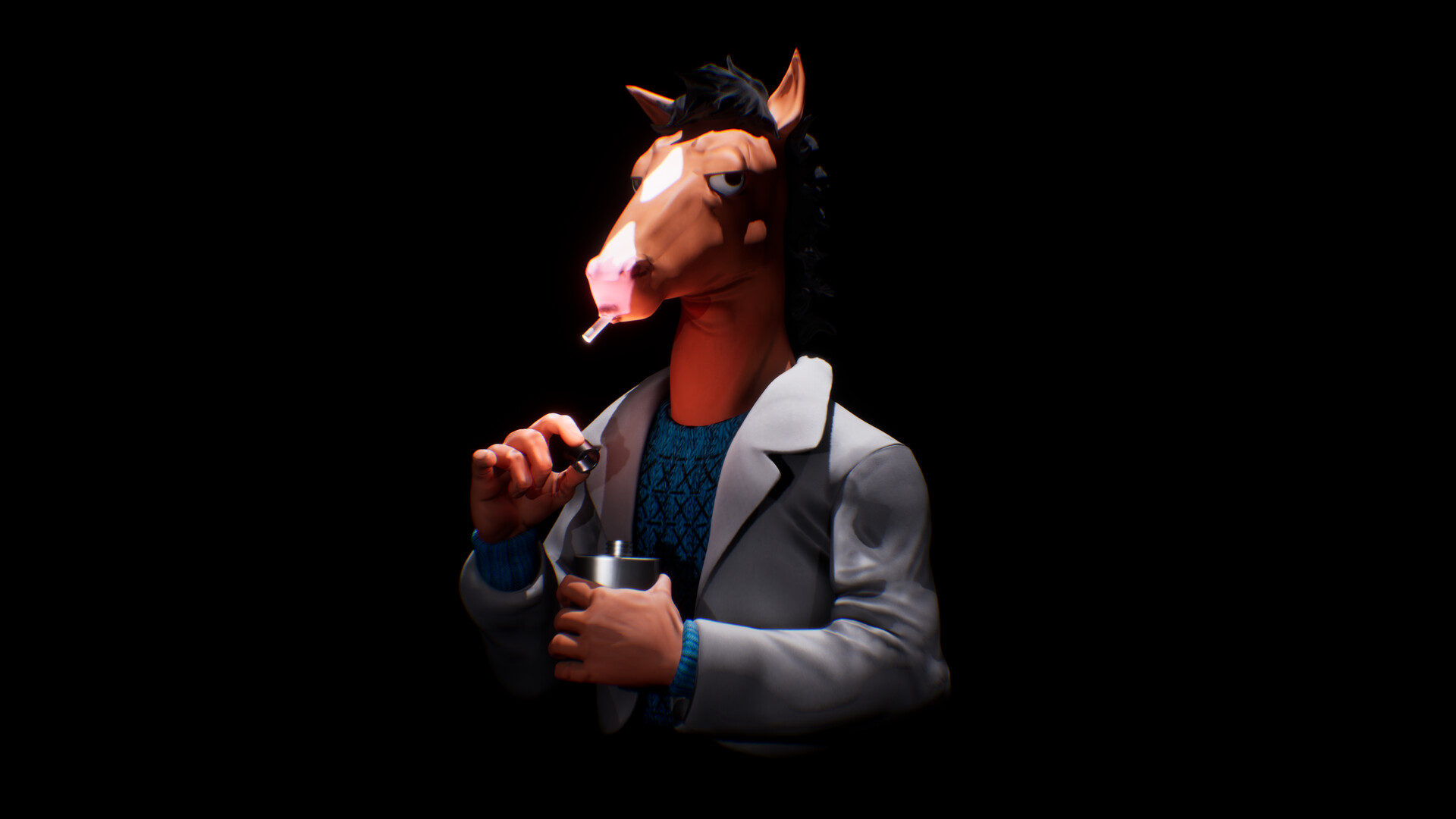 ArtStation - Bojack Horseman - WIP
