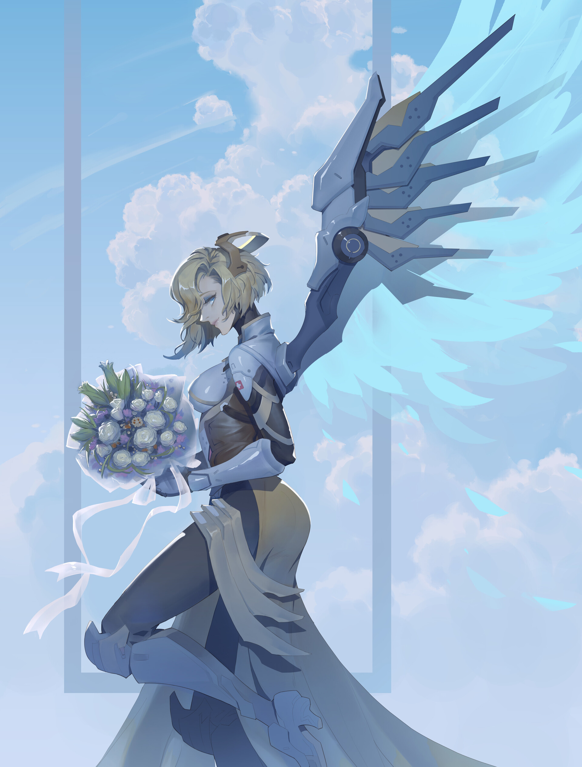 ArtStation - I love mercy from ow2