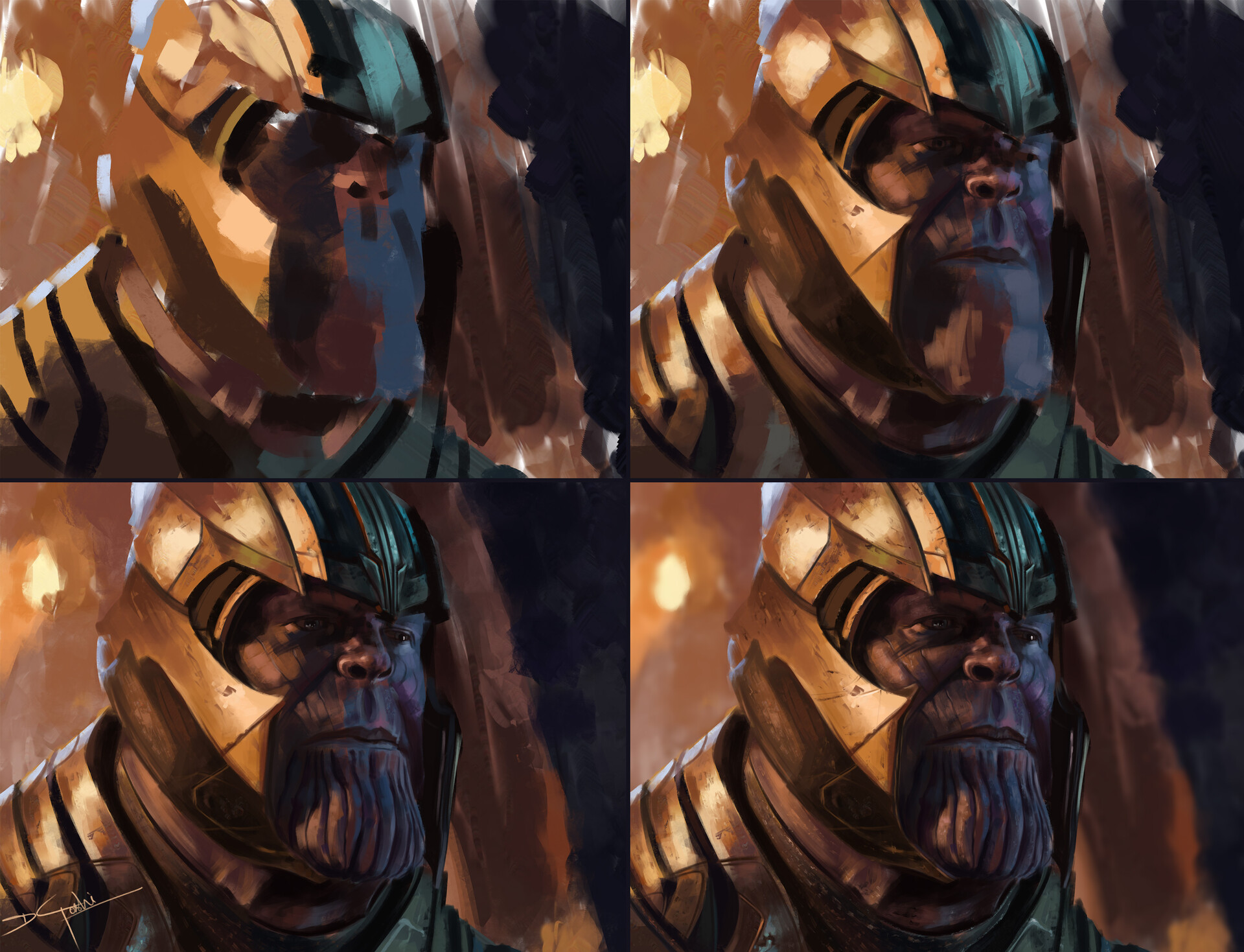 ArtStation - Thanos Breakdown Process