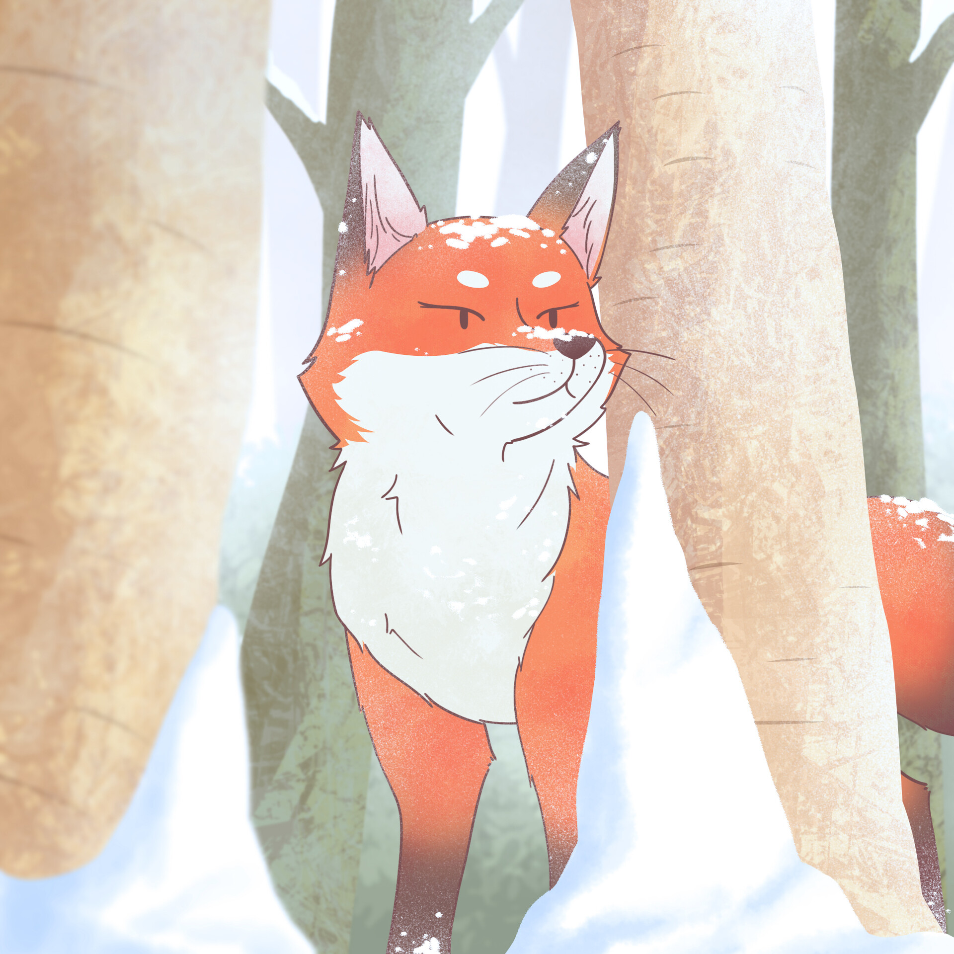 Jasper Cruz - The Fox behind the Trees