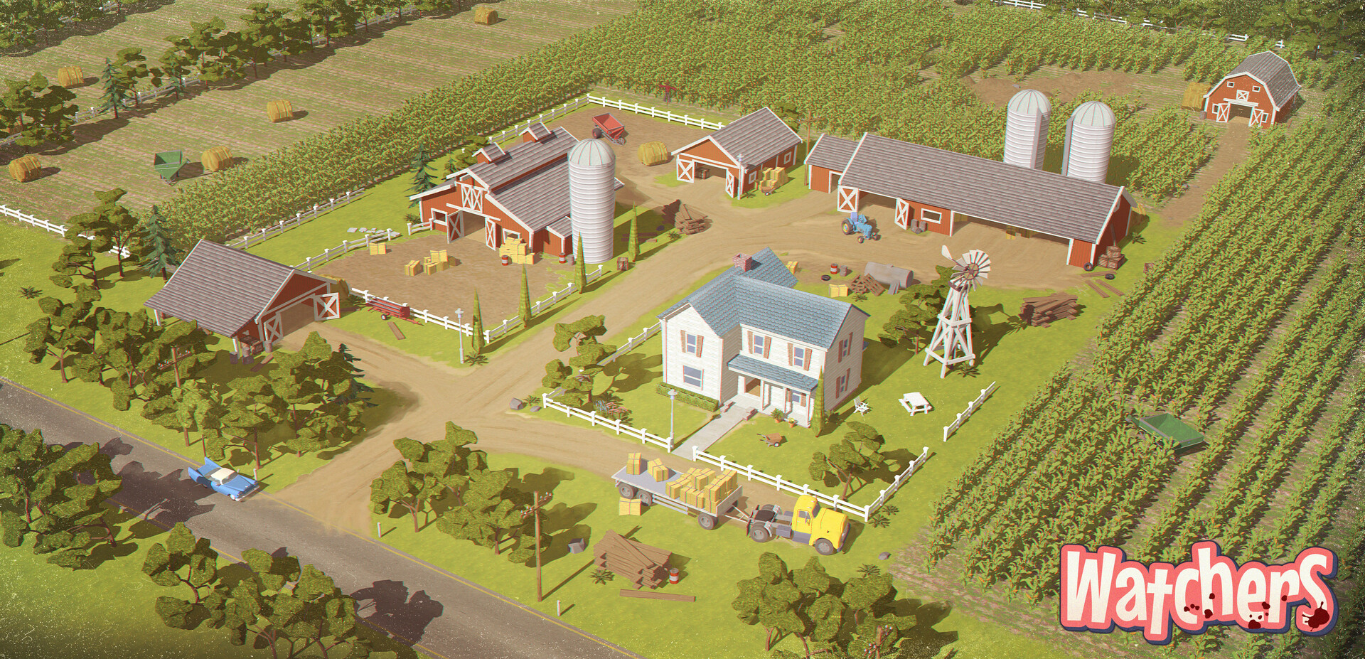 ArtStation - The farm concept and landscape