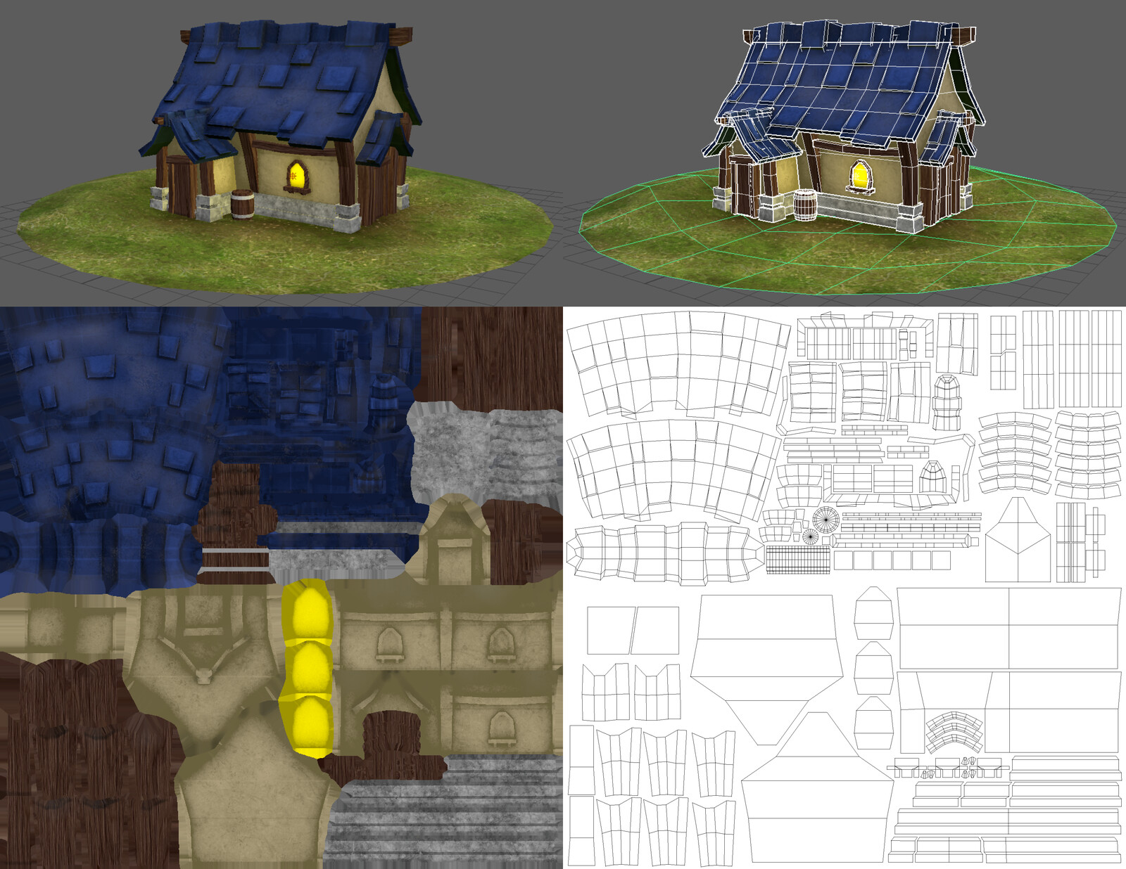 Bart Antwerpen - Stylised Medieval Shack