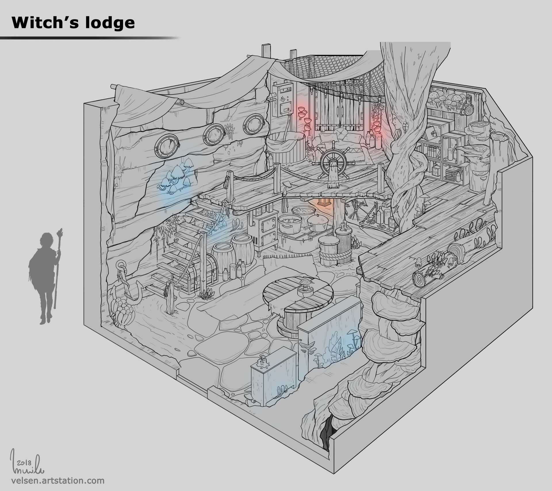 ArtStation - Witch's Lodge