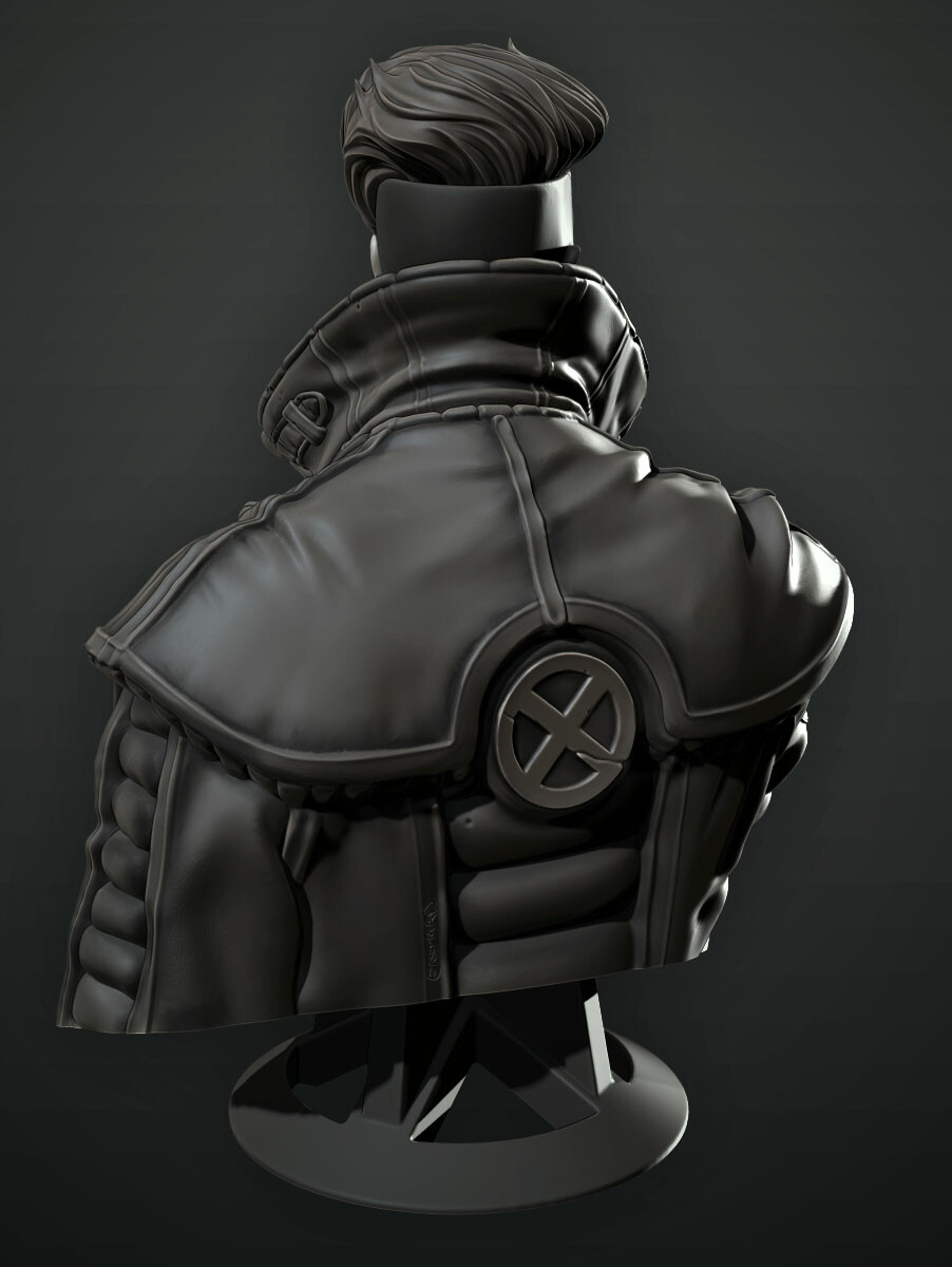 David Östman - Gambit bust (for 3D printing)