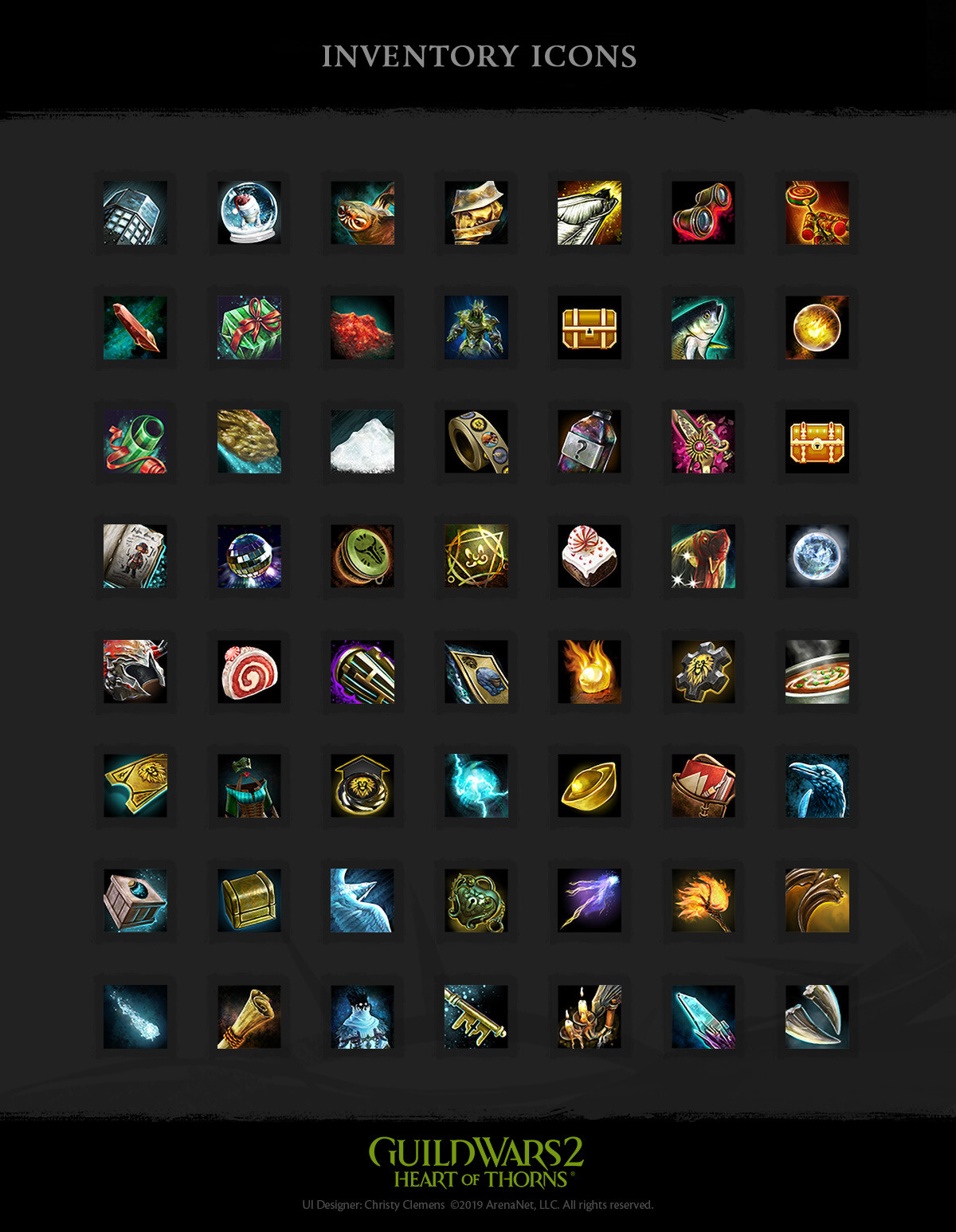 Christy Clemens - Guild Wars 2 Heart of Thorns - UI Art