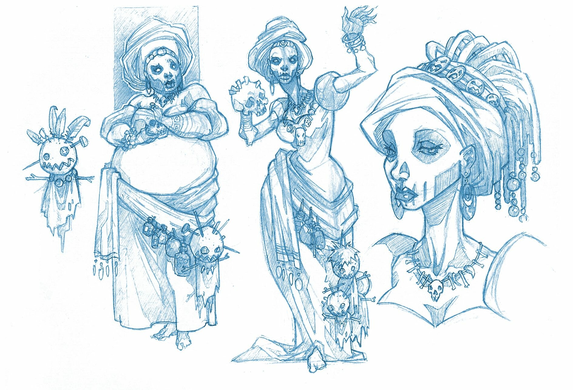 ArtStation - ''Ghost Hunt'' - Character Concept - Marie Laveau