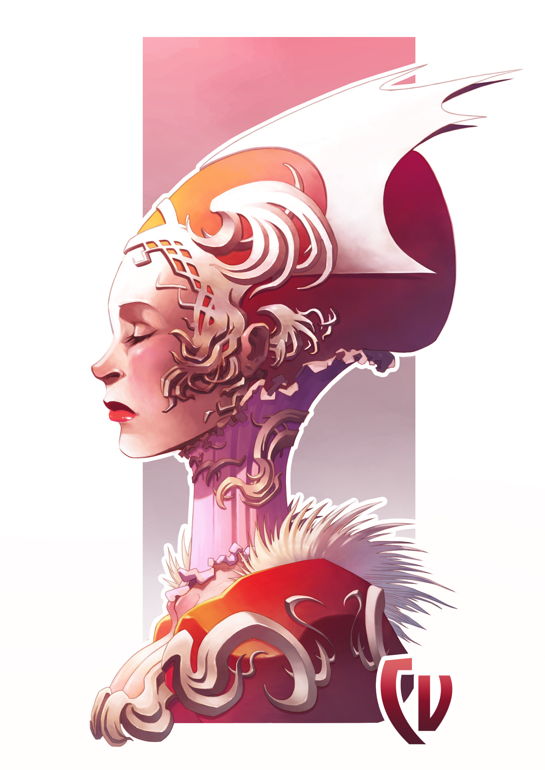 ArtStation - ''Crimson Verona'' - Character Concept - Queen of Hearts