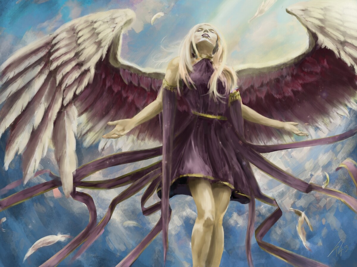 ArtStation - Angel in purple