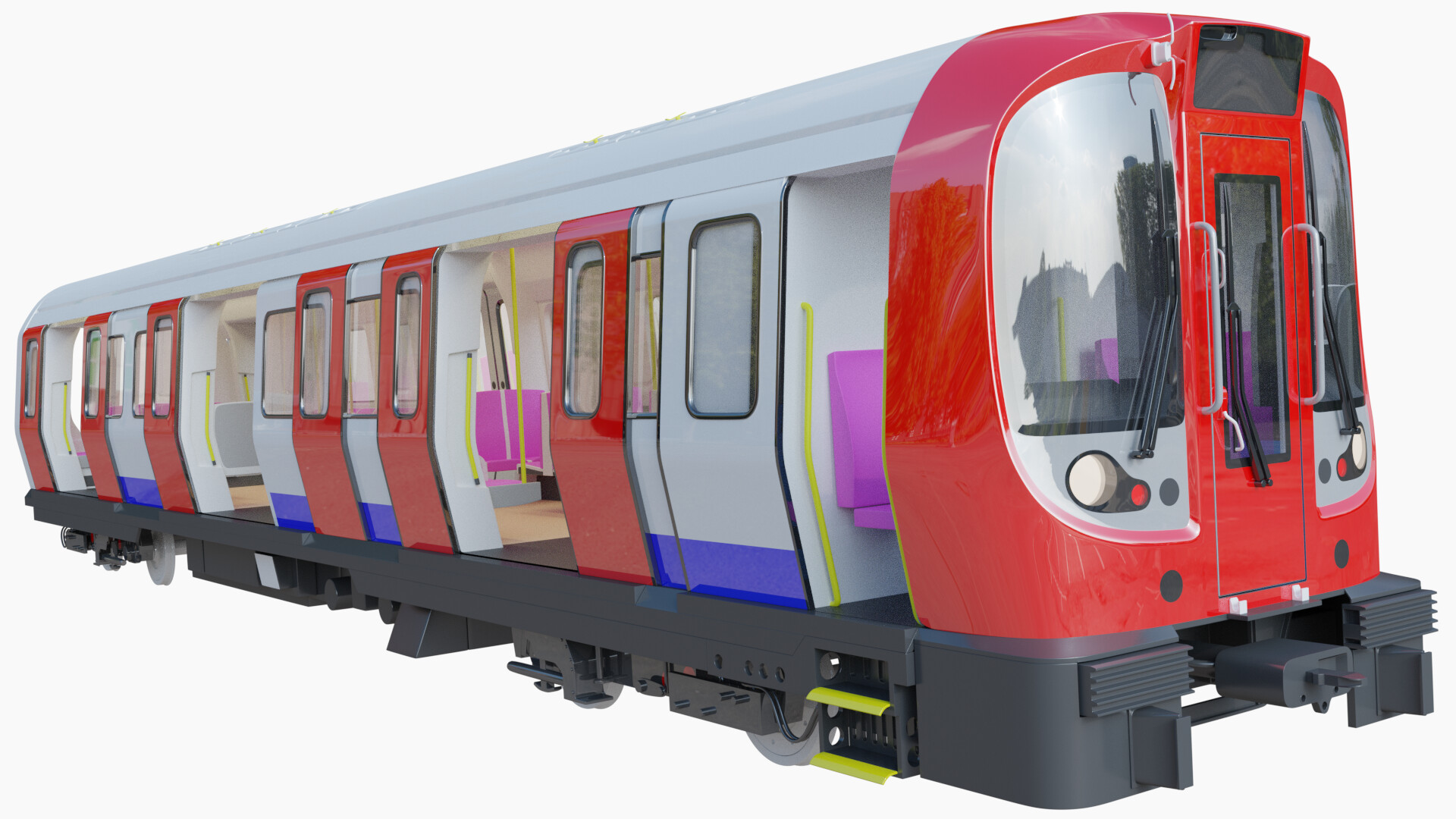 ArtStation - London undeground S8 train