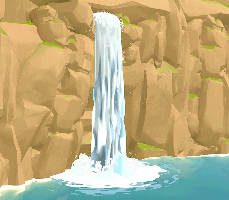ArtStation - VFX - Waterfall Shader
