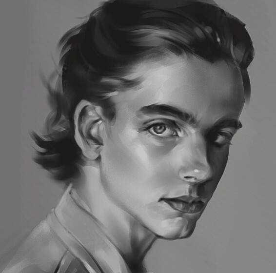 ArtStation - Painting avatar exercise (Male)