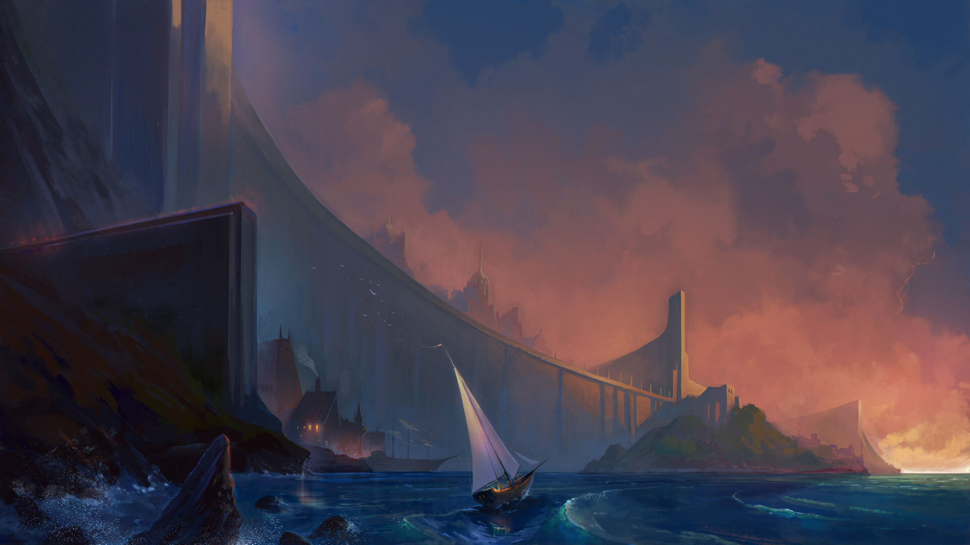 ArtStation - The Great Sea Wall.