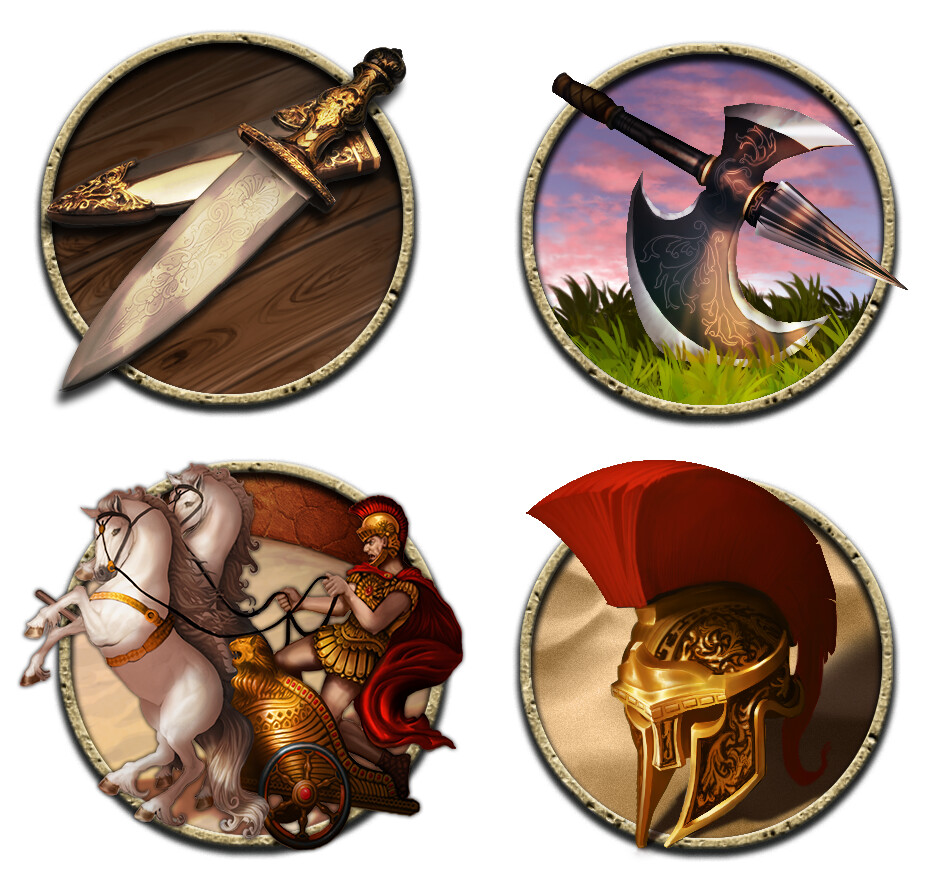 ArtStation - heroes icons