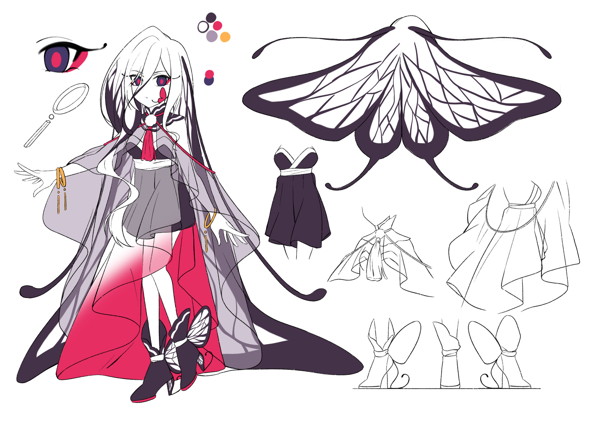 ArtStation - Character Design - Flower and Butterfly