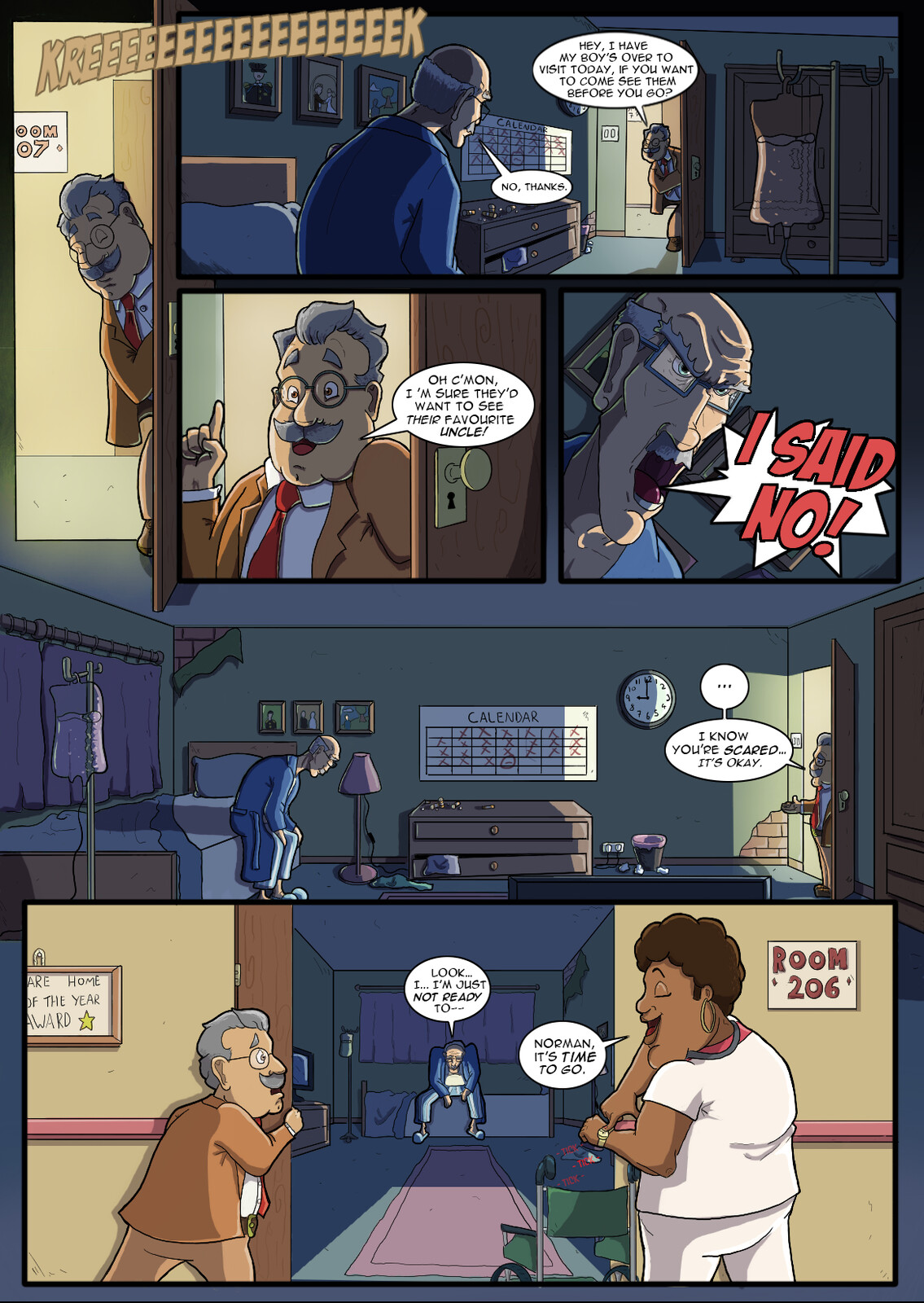 Rhys Godsell - Words of Wisdom - 4 Page Comic