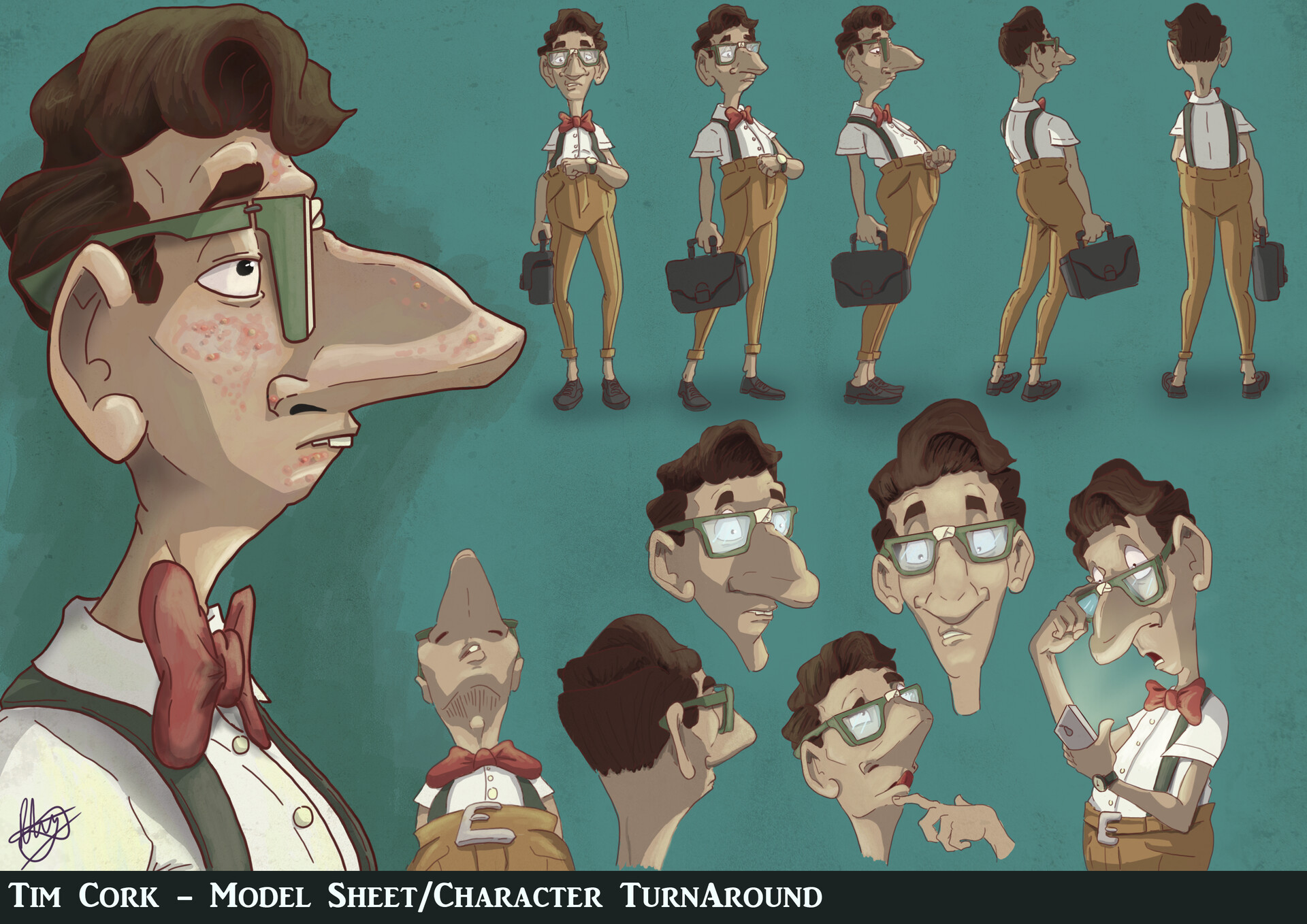 ArtStation - Tim Cork - Model-Sheet/Character Turnaround