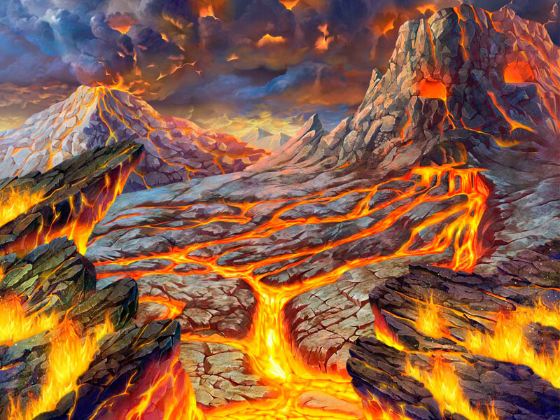 ArtStation - Additional Background for the Fire Themed slot