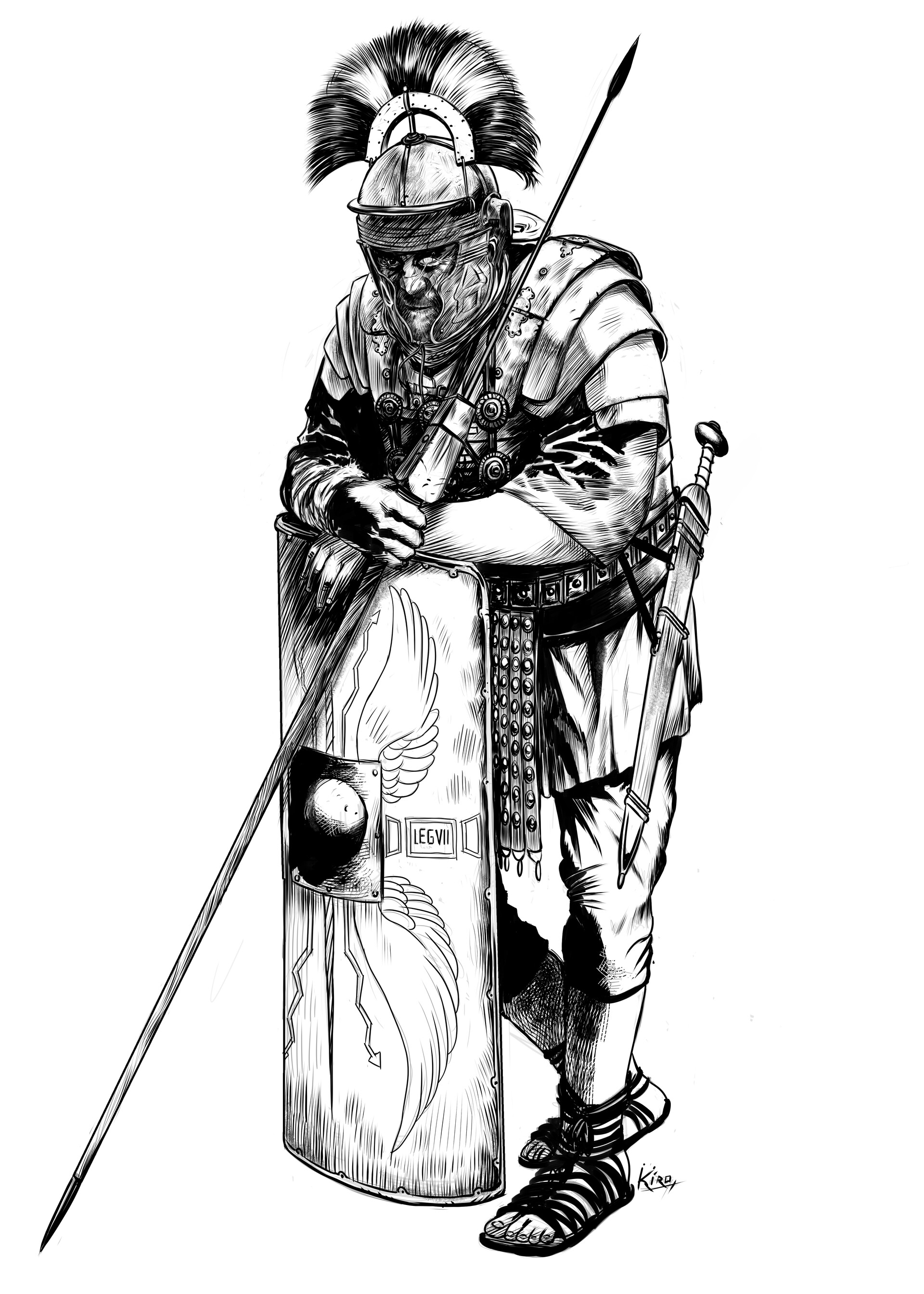 ArtStation - sketchs legionarios