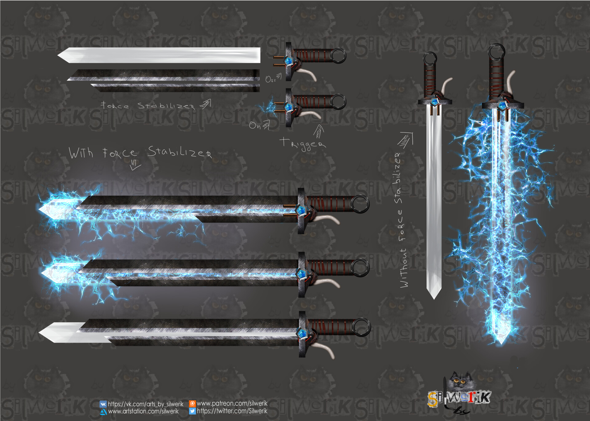 ArtStation - W2:[Electric sword]