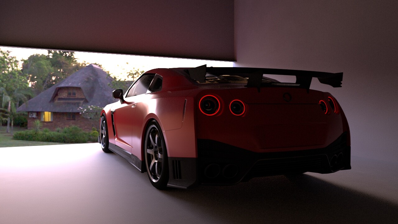 ArtStation - car_modeling GTR