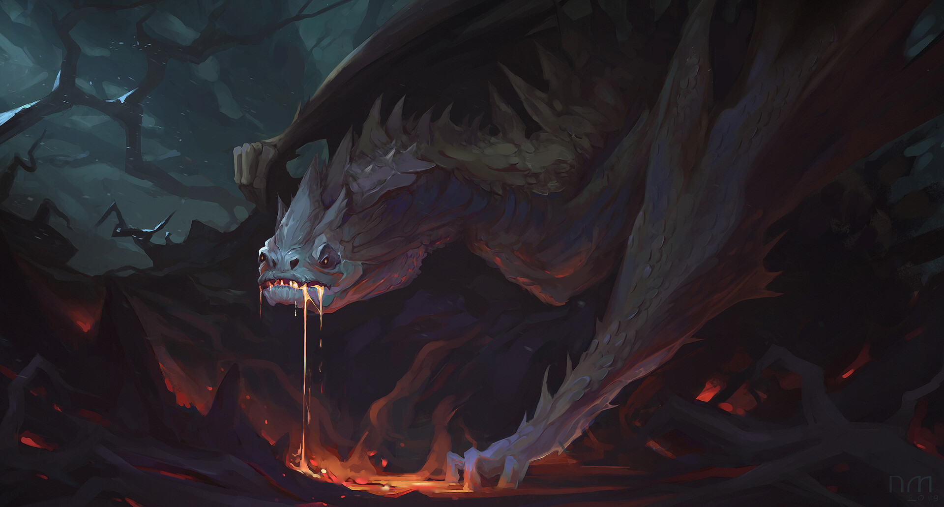 ArtStation - Swamp dragon
