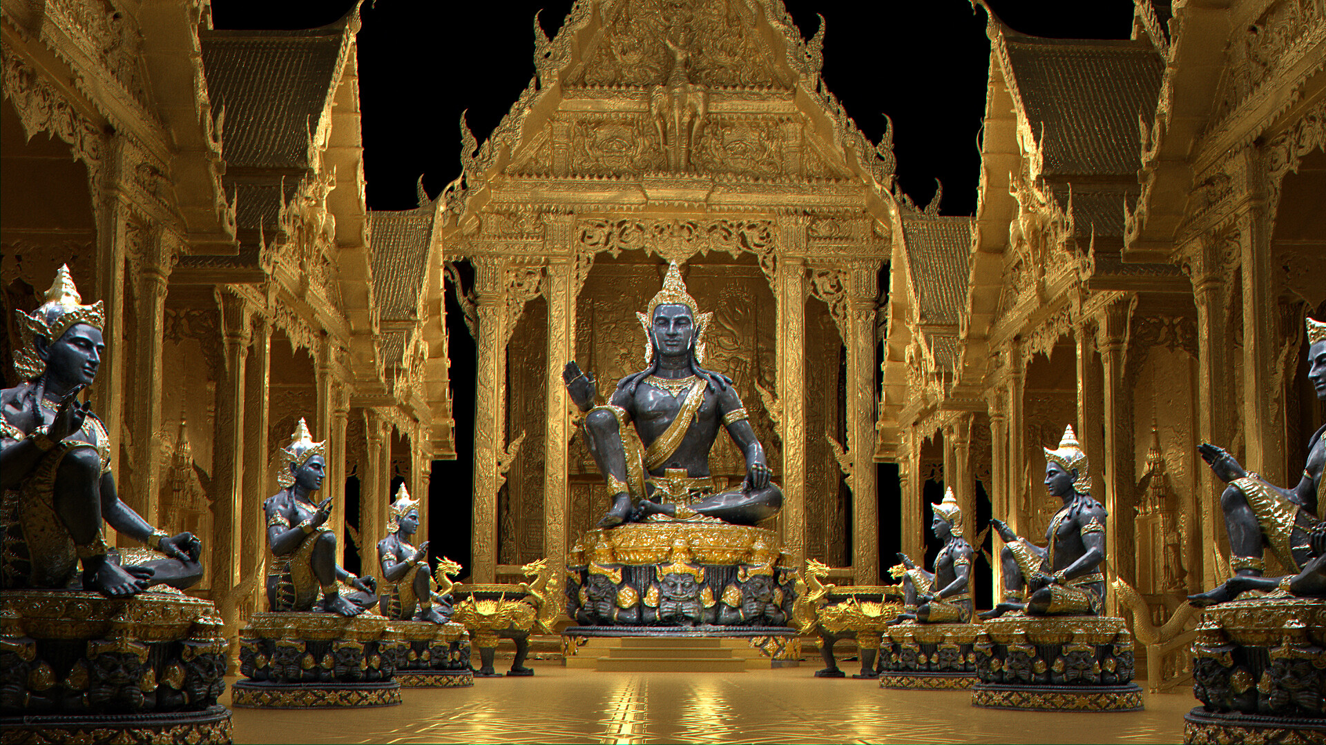 ArtStation - GOLDEN BUDDHA PALACE