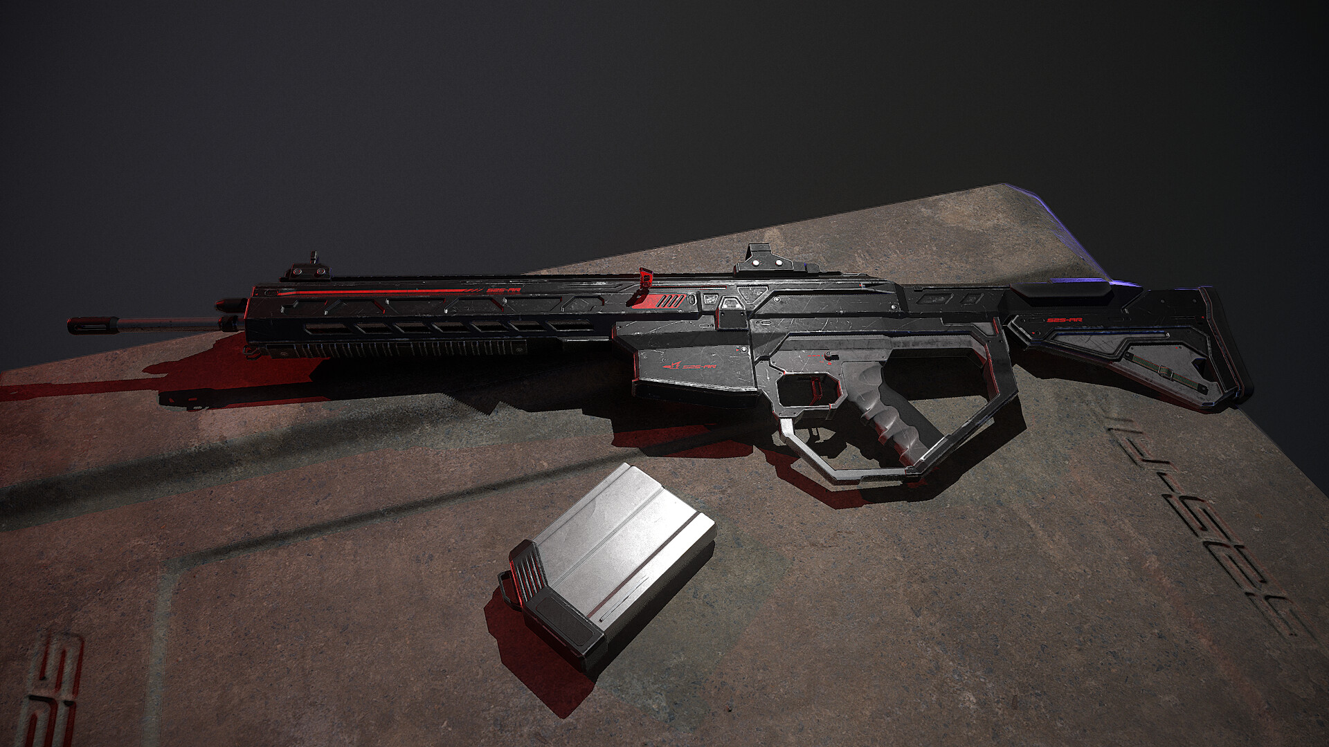 ArtStation - S25-AR - Rifle