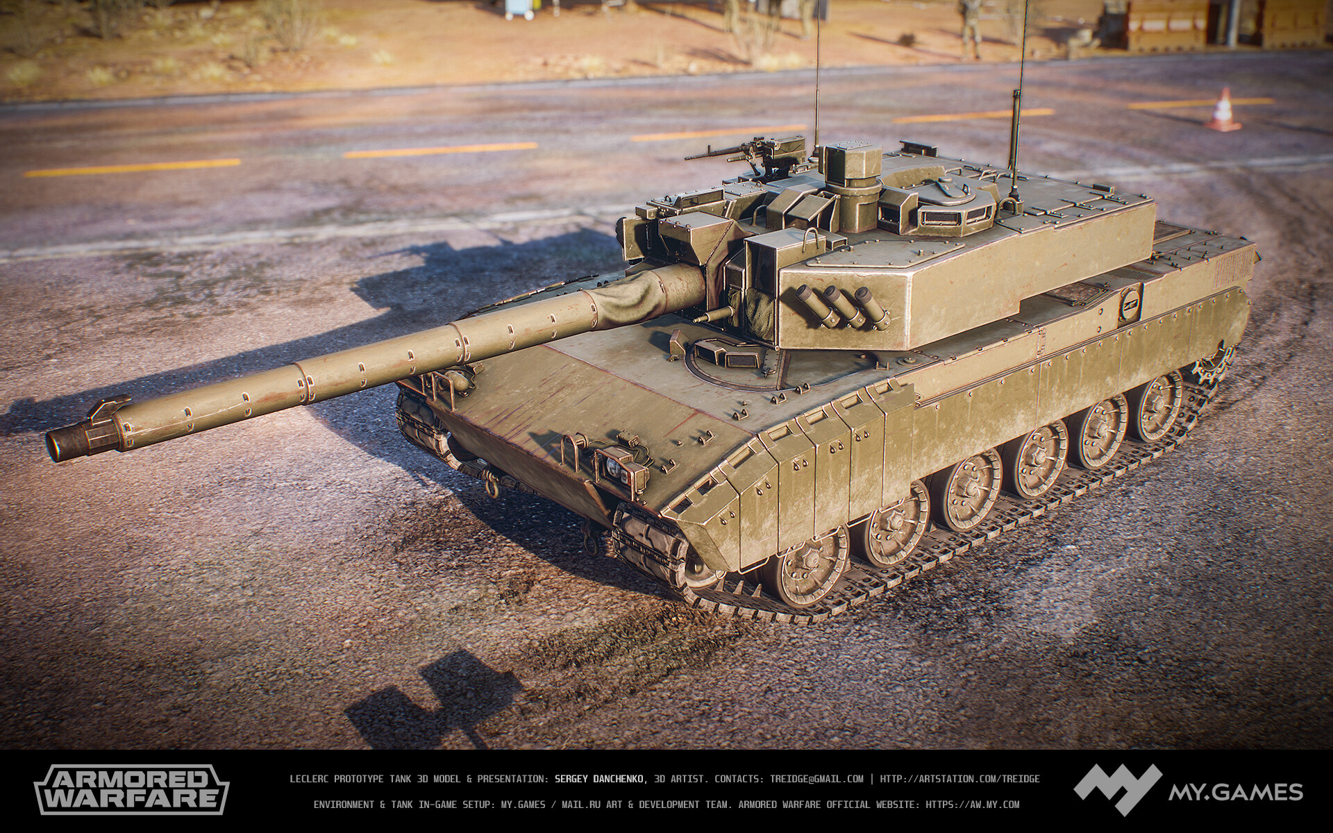 Sergey Danchenko - The Leclerc Pre-Prototype Main Battle Tank for ...