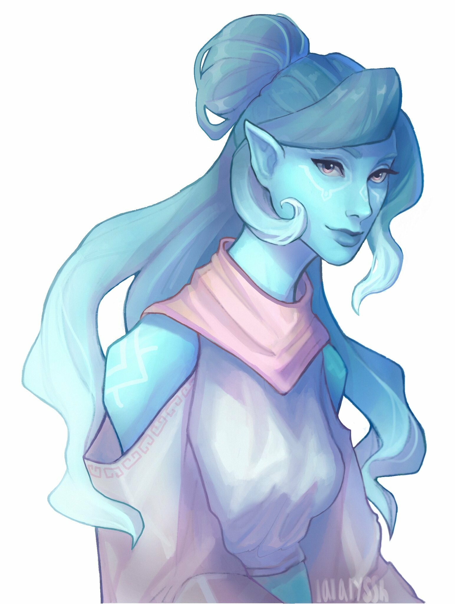 ArtStation - DND Air Genasi Commission