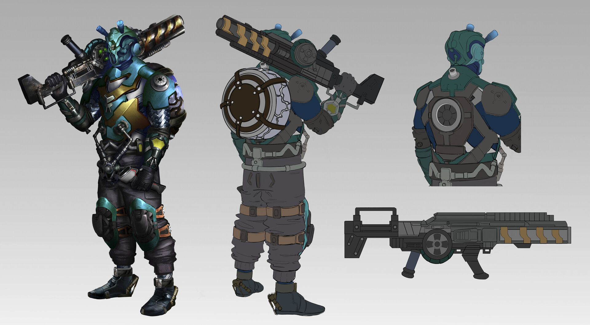 Satish Neel - SPACE SOLDIER CHARACTER DESIGN (SCI-FI)