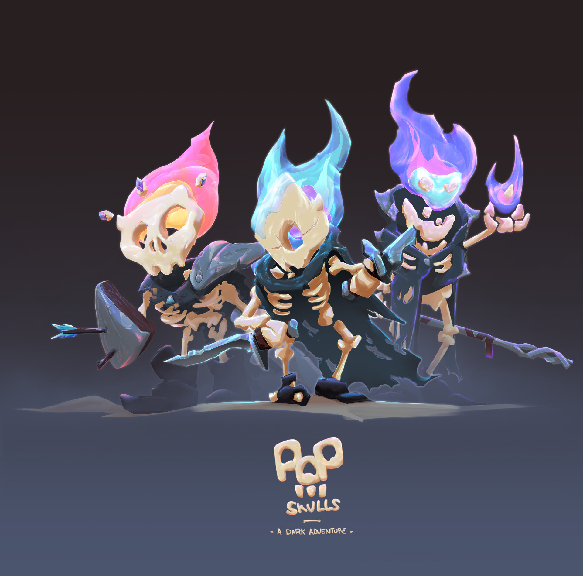 ArtStation - P0P Skulls - A Dark Adventure